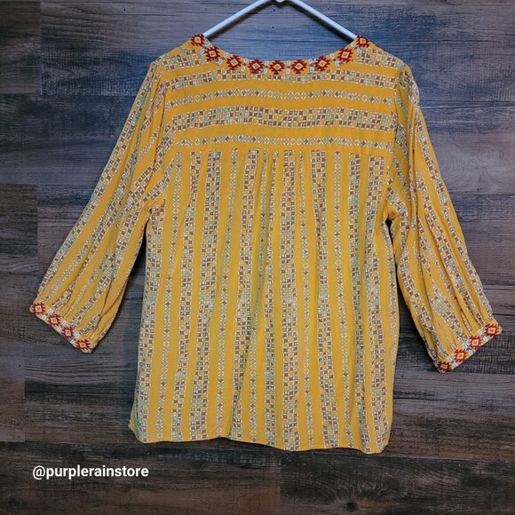 Savanna Jane | Tops | Savana Jane Floral Embroidered Tunic Top L Whimsy ...
